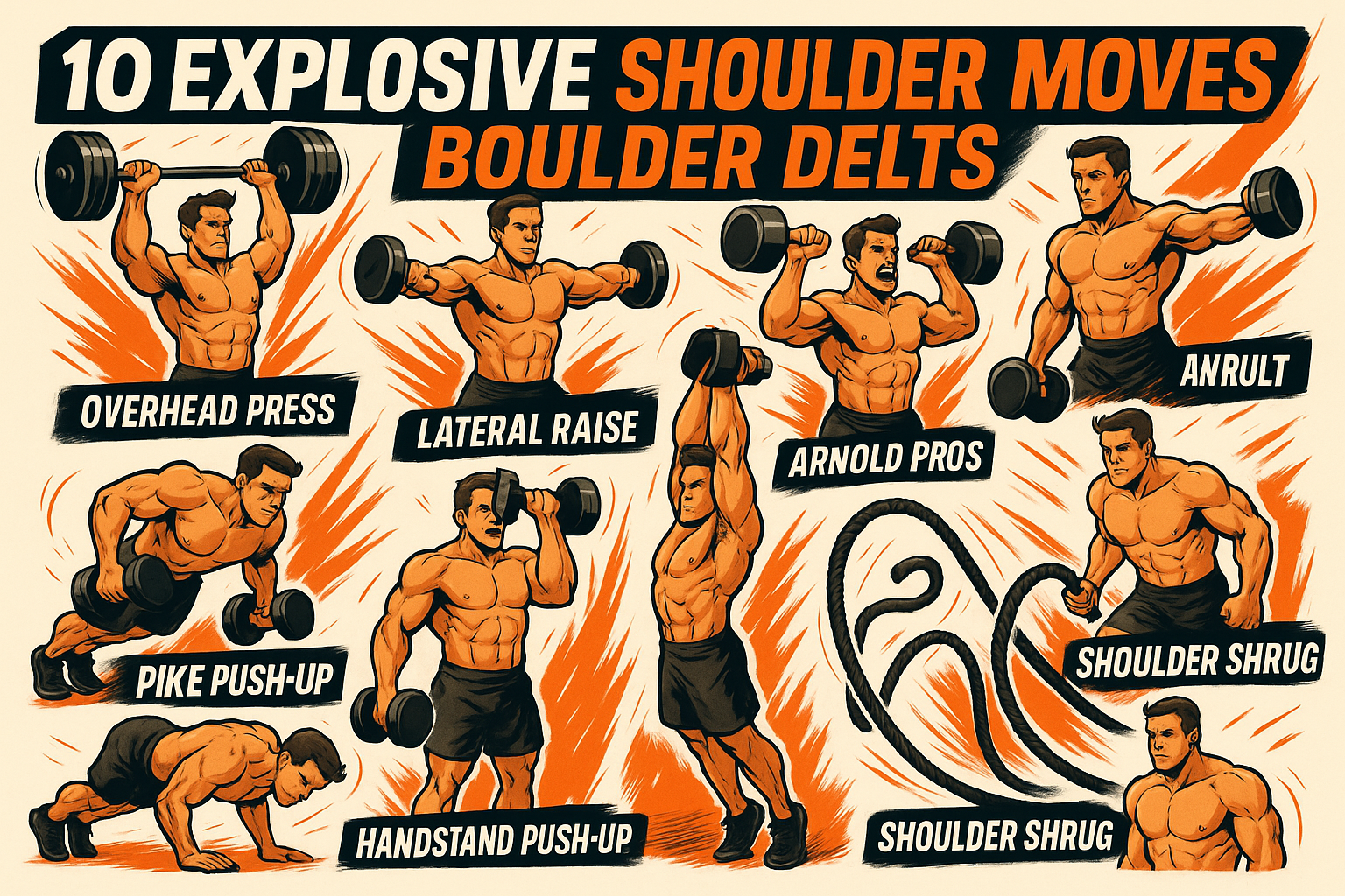 10 Explosive Shoulder Moves for Boulder Delts